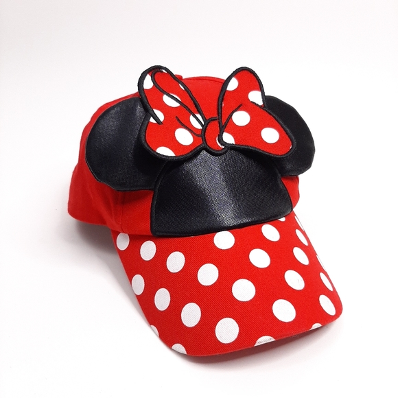 Disney | Accessories | Disney Childs Minnie Mouse Baseball Hat With ...